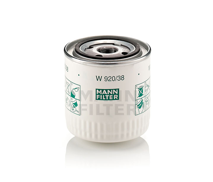MANN-FILTER W 920/38 (0451103260 / 08497893 / 08497901) фильтр масл vol 440 / 460 / s40 / v40 1.9di / td 94-04