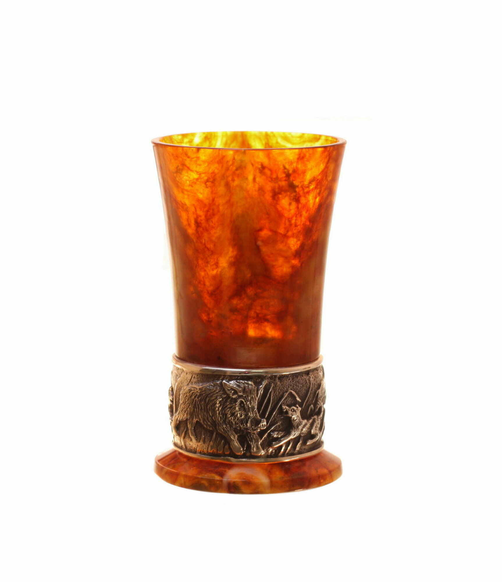 Стопка Amber Palace из янтаря "Охота"
