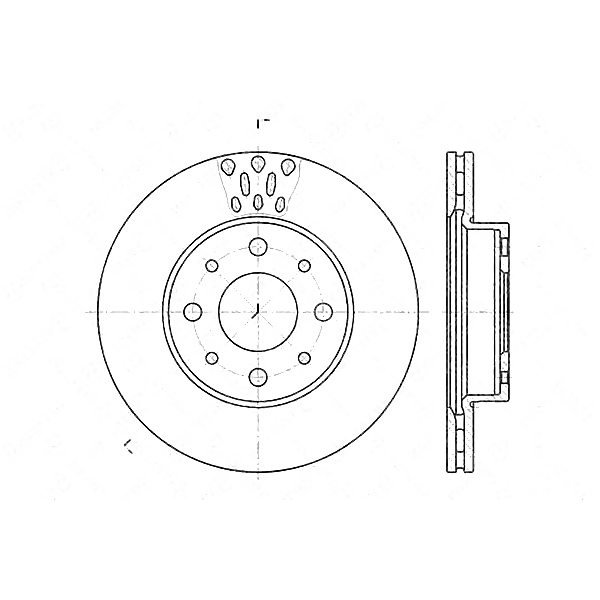 STELLOX 6020-2331V-SX (23-0496 / 230496 / 46419204) диск тормозной передний\ Fiat (Фиат) palio 1.0-1.6 /