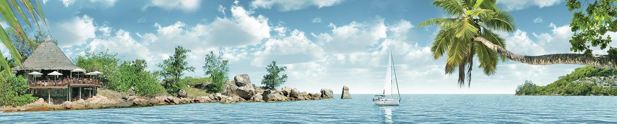 Кухонный фартук/стеновая панель МДФ для кухни 2800*600*6мм "Бухта"