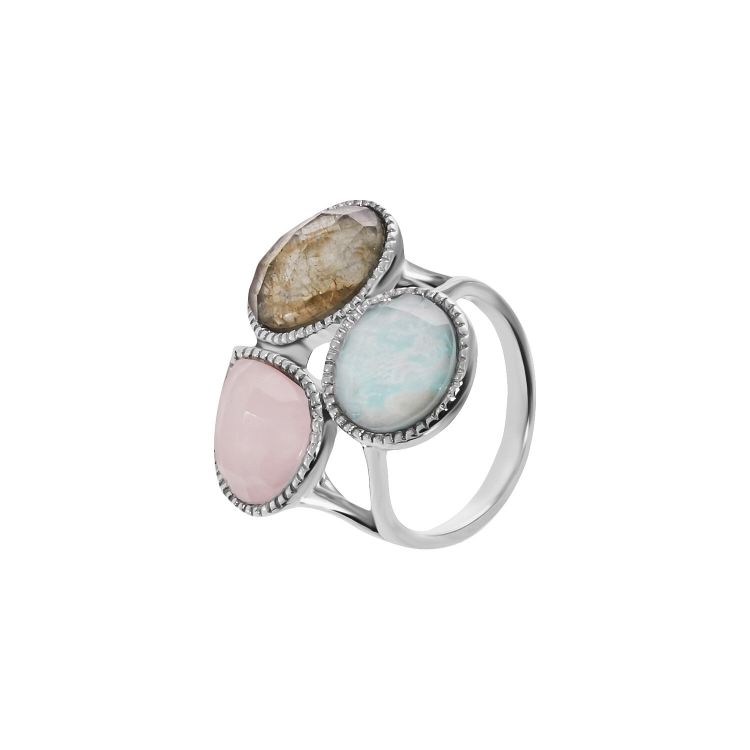 Кольцо, серебро, 925 проба, кварц