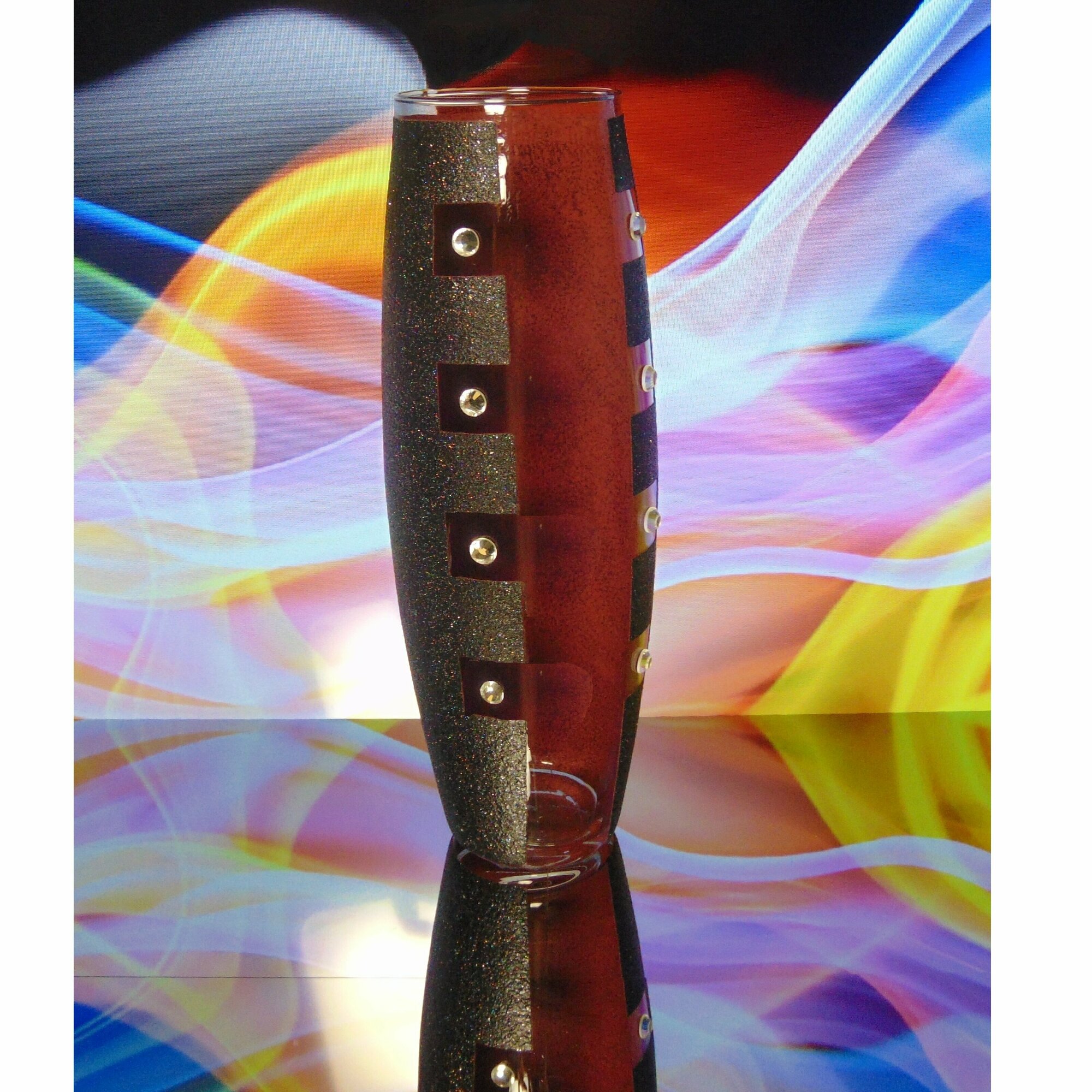 Ваза для цветов эксклюзив с инкрустацией