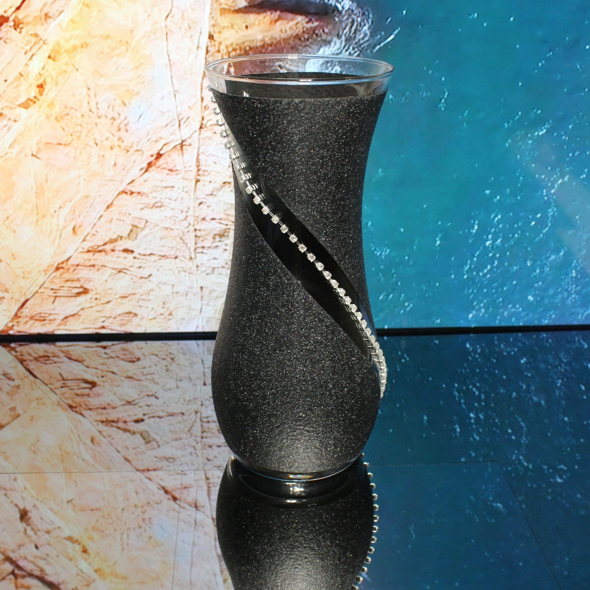 Ваза Талия ручной работы инкрустированная