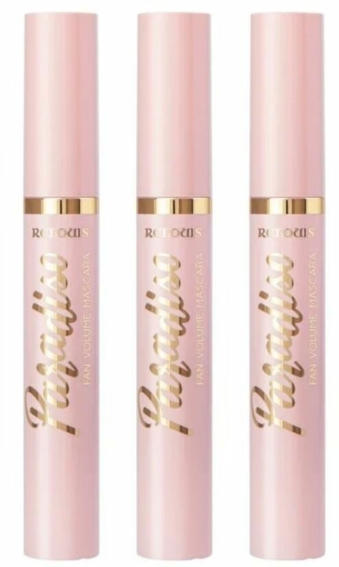 Relouis Тушь для ресниц Paradiso, веерный объем, 10 г, 3 шт