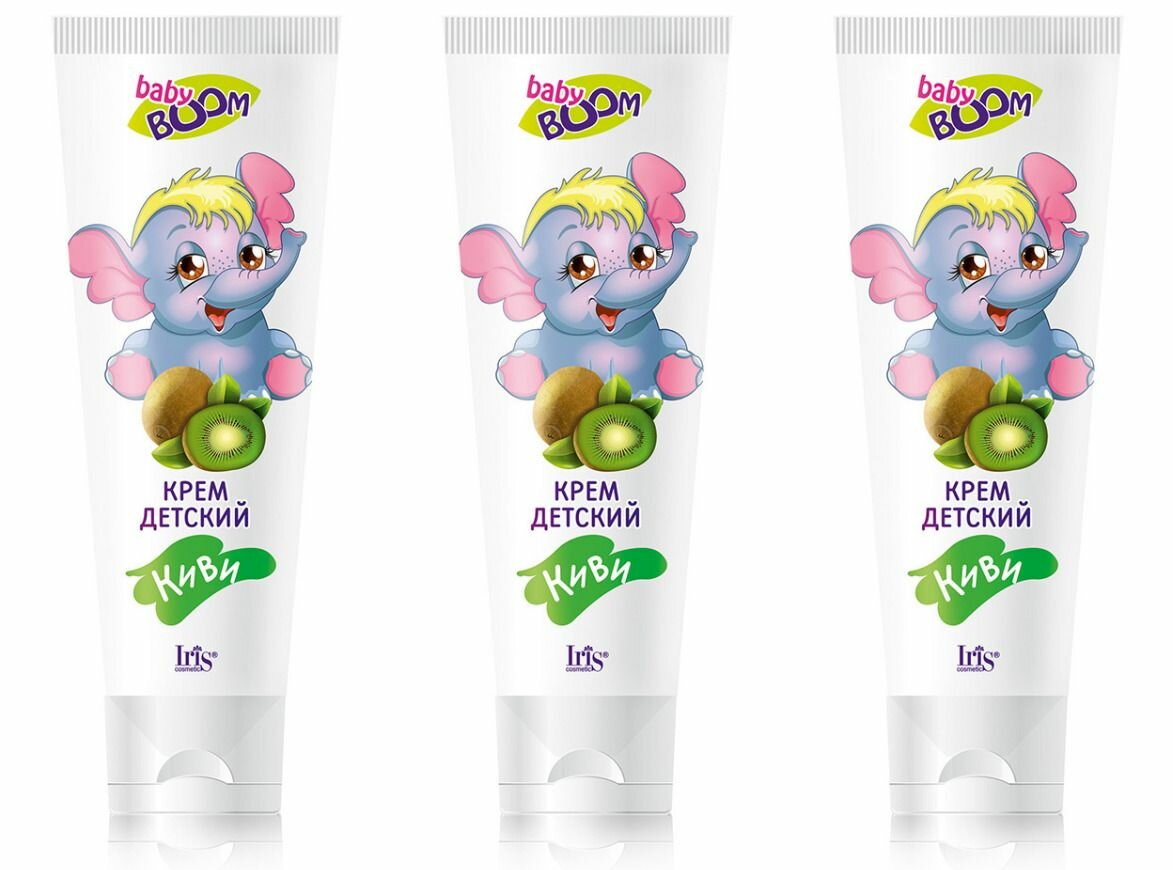 Iris cosmetic Крем детский Киви Baby Boom, 100 мл, 3 шт