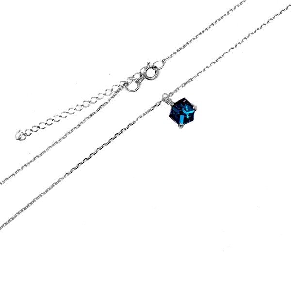 Колье, серебро, 925 проба, родирование, фианит