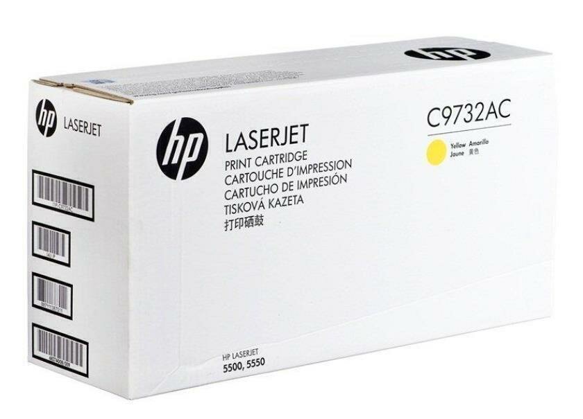 C9732AC Картридж HP C9732A для CLJ 5500 жёлтый 12000 стр. Корпоративная упаковка
