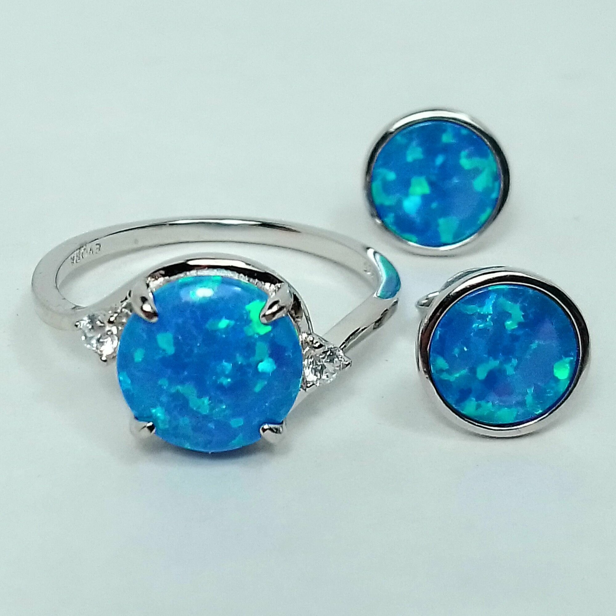 Ювелирный комплект, серебро, 925 проба