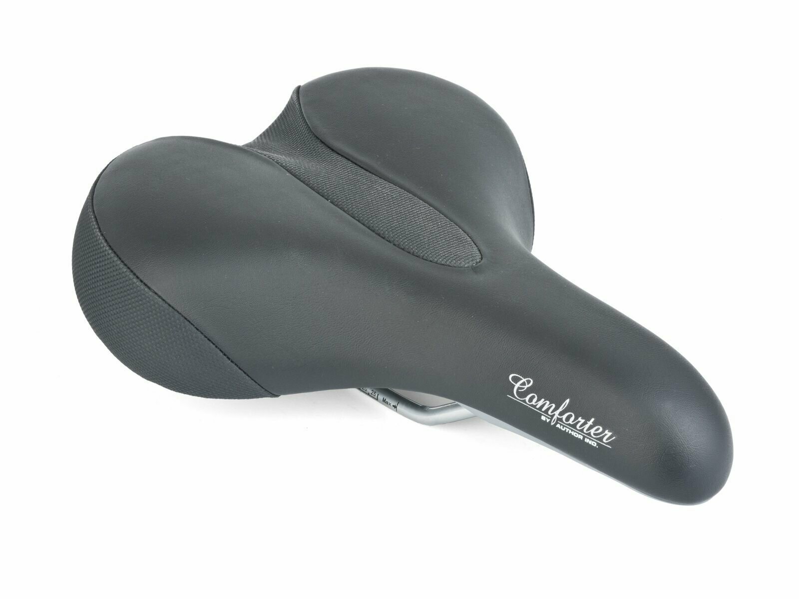 Седло велосипедное комфортное COMFORTER 270х220мм гелевое (20) черное AUTHOR