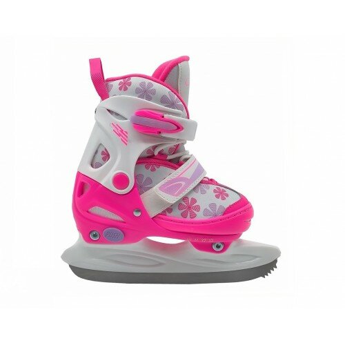 Коньки раздвижные JR JASMIN бел/розовый р.30-33