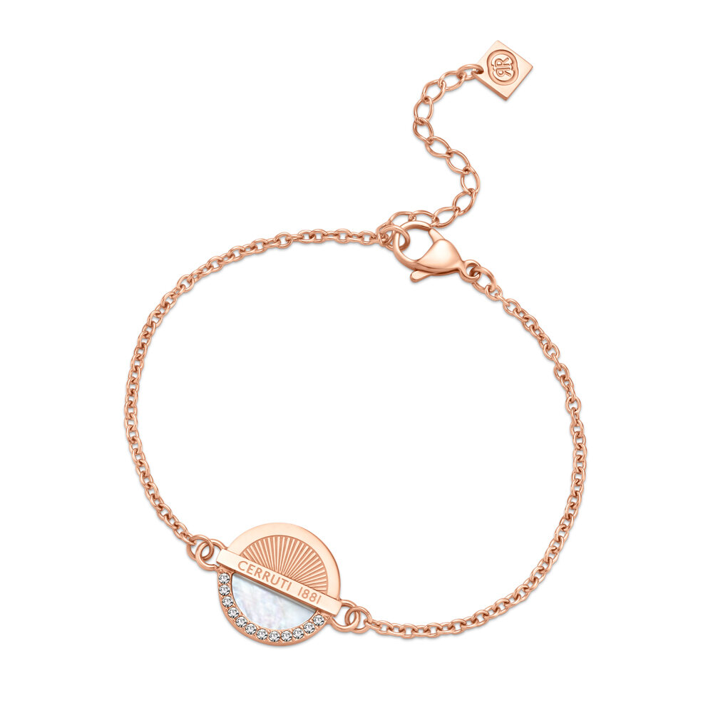 Браслет-цепочка, кристалл, перламутр