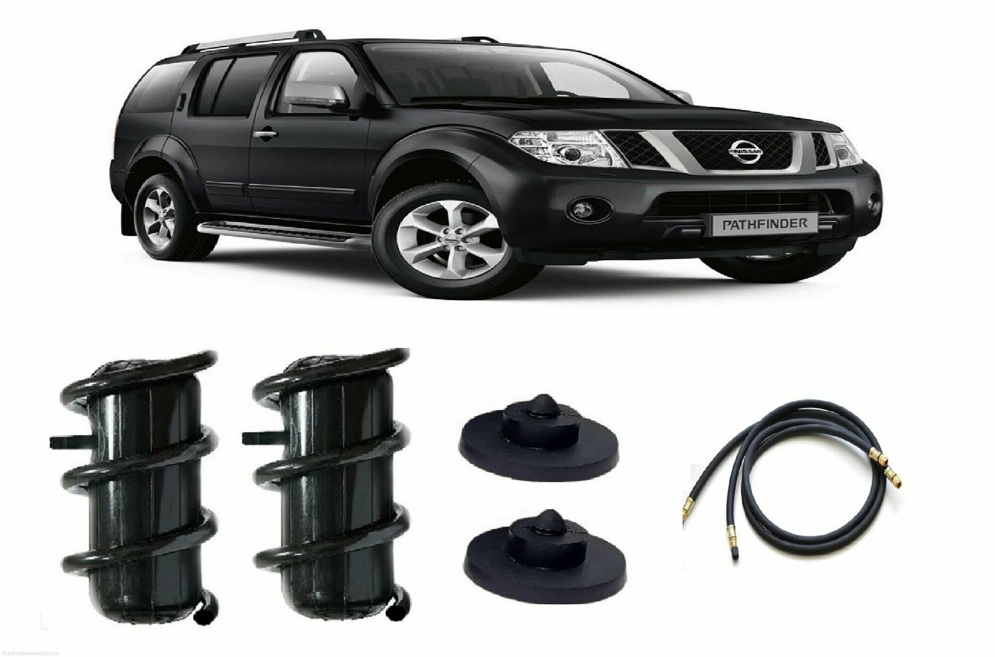 Пневмобаллоны в пружины для Nissan PATHFINDER R51 с подкачкой
