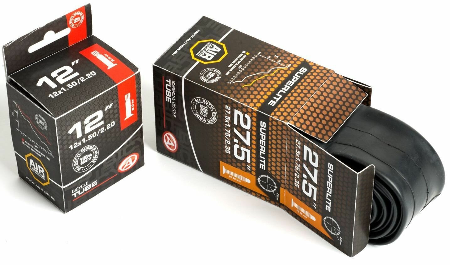 Камера велосипедная 27,5" спорт ниппель 1,75-2,35 (47/60-584) AUTHOR