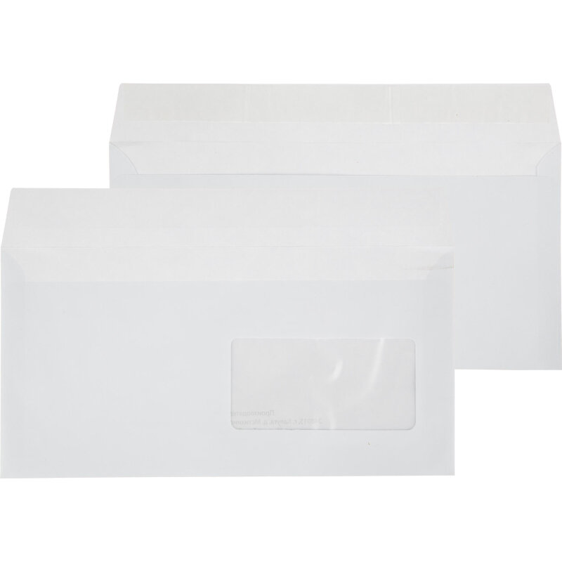 Конверт в упаковке Attache Economy Е65 стрип пр. окно 110х220 1000шт/уп 1673896 41391