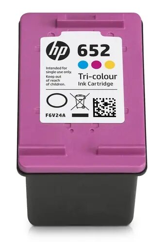 Картридж HP 652 (F6V24AE), голубой/пурпурный/желтый, оригинальный, для HP HP DeskJet Ink Advantage 2135 / 3635 / 3835 / 4535 / 4675 / 1115