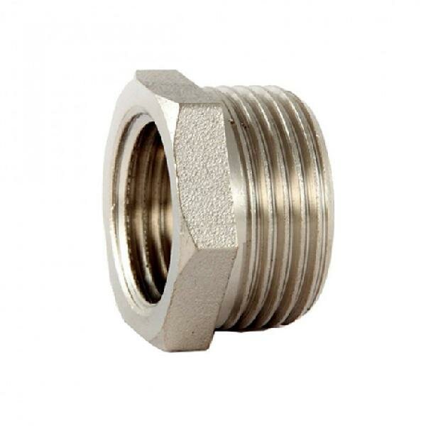 Футорка 1 1/4" х 3/4" НР/ВР никель TIM ZSr.167.040705