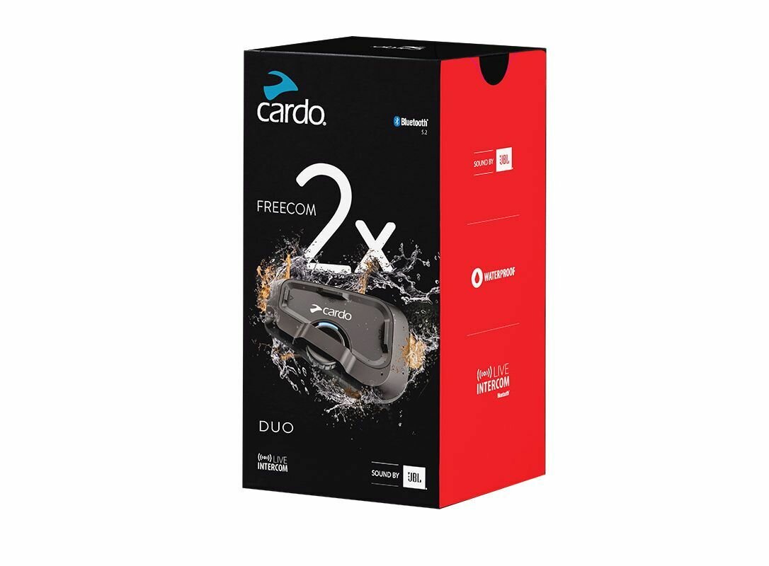 Мотогарнитура Cardo Scala Rider Freecom 2X Duo, защита от влаги, 13 ч разговора