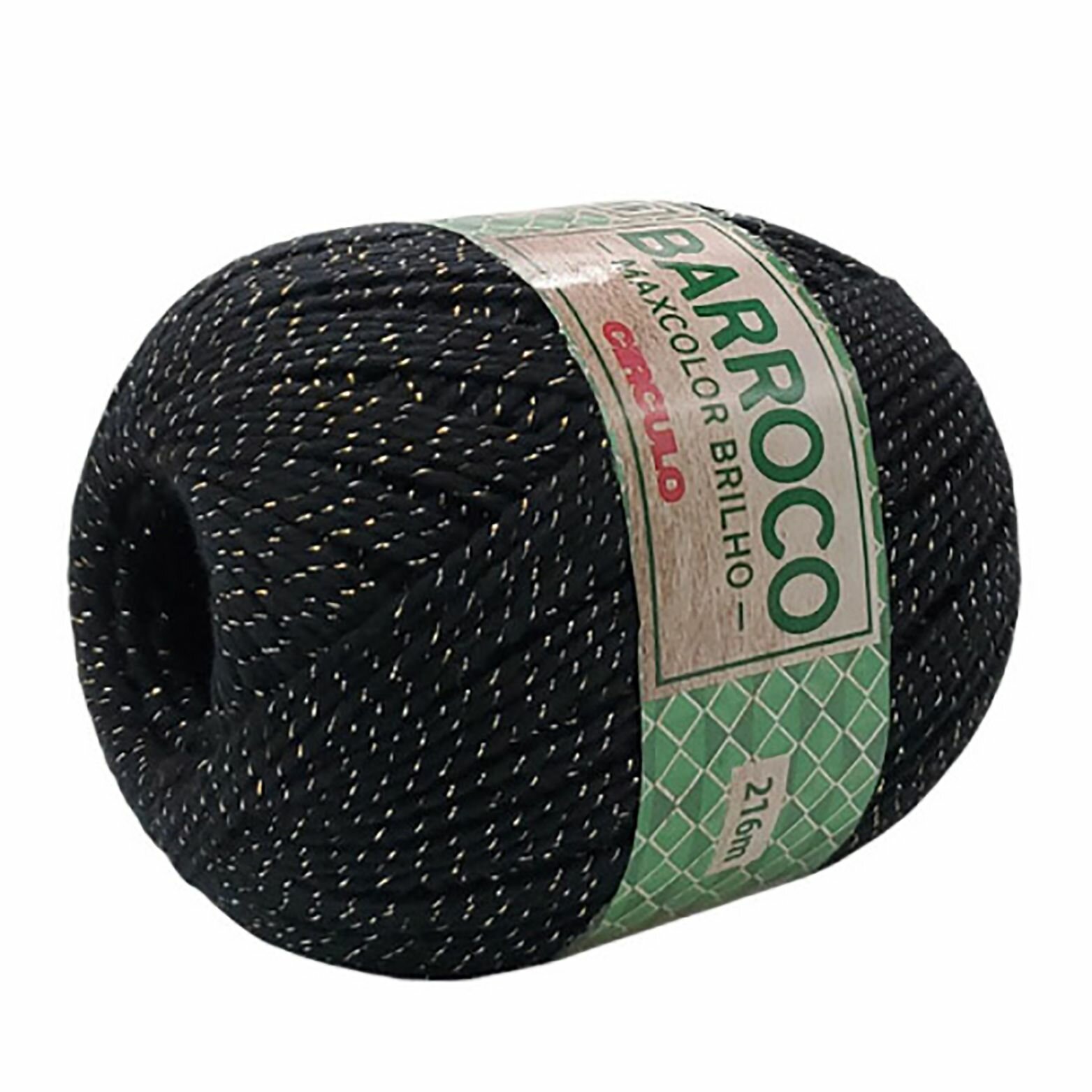 6 мотков Пряжа Circulo BARROCO MAXCOLOR BRILHO 98% Хлопок, 2% Люрекс / 200 гр. - 216 м. цв. 8990