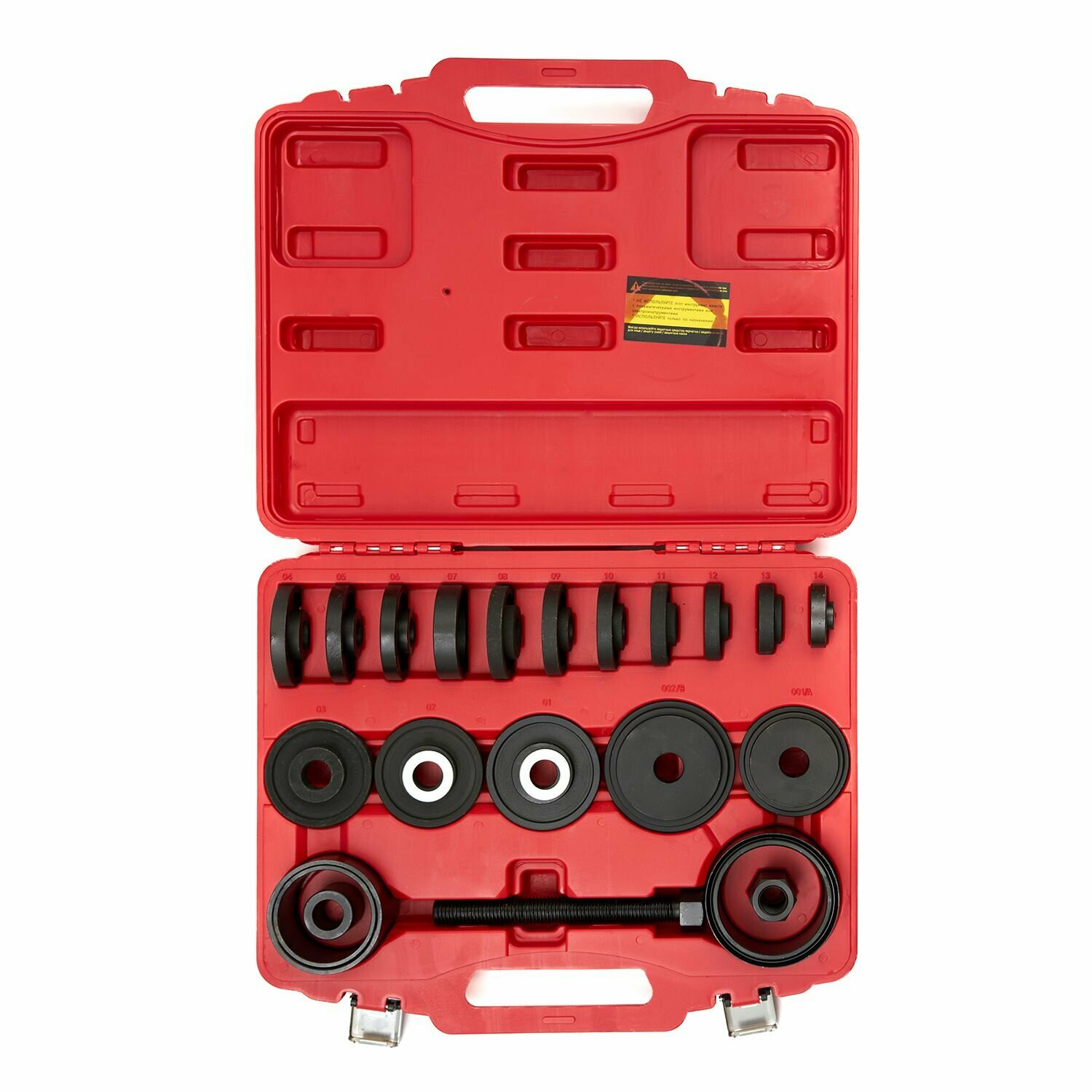 Съемник подшипников ROSSVIK ST025, 23 элемента, хромомолибден, красный