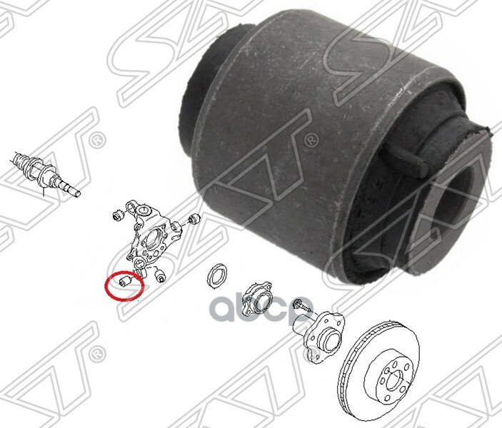 Сайлентблок цапфы Infiniti FX35 02-08 / Nissan Murano 02-08 Sat арт. ST-55152-CA000