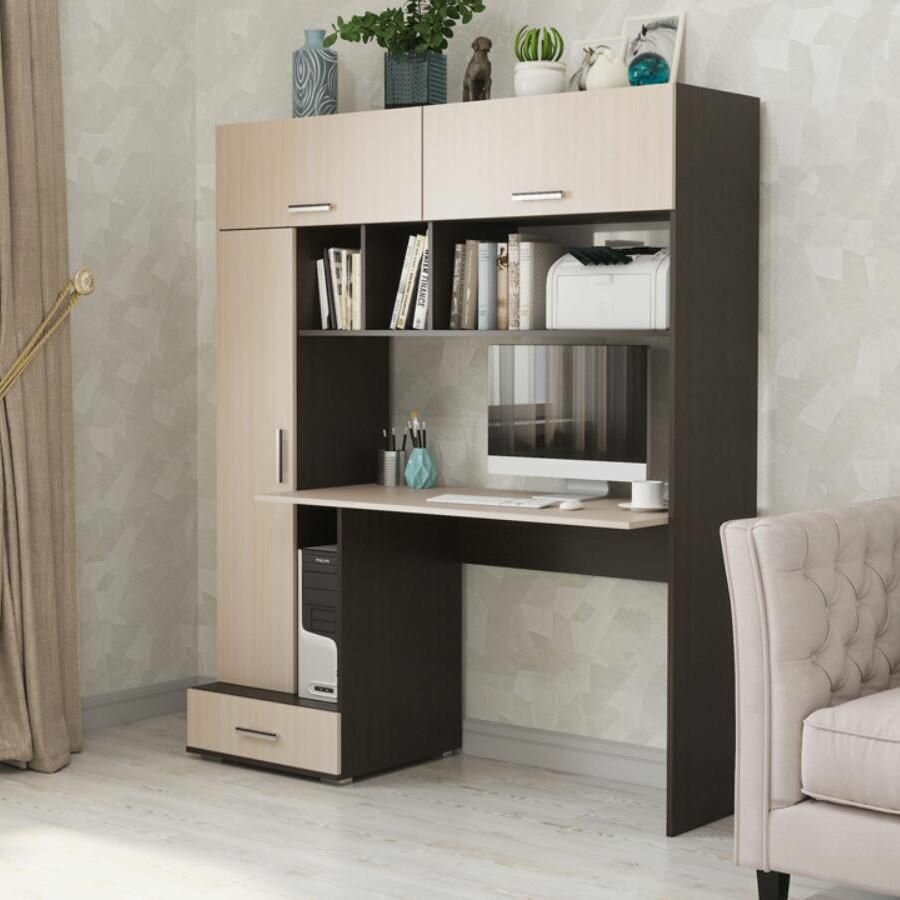 Компьютерный стол ПК-1Дуб венге / Белфорт