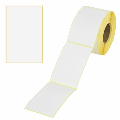 4 шт. Этикетка ТермоЭко (58х90 мм), 500 этикеток в ролике, светостойкость до 2 месяцев, 112367