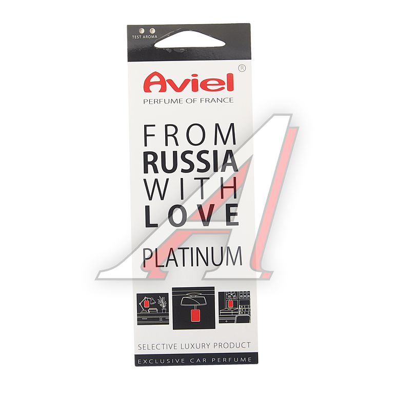 Ароматизатор подвесной картонный (Platinum) Perfume of France AVIEL