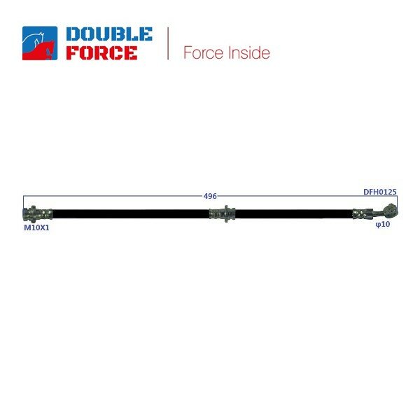 Шланг тормозной Double Force арт. DFH0125, ОЕМ номер 46210-6N605,46210-4M405,46210-4M415,46210-5M405