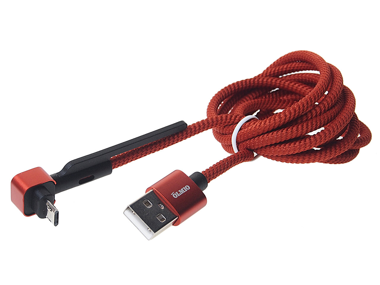 Кабель micro-USB 1.2м красный OLMIO