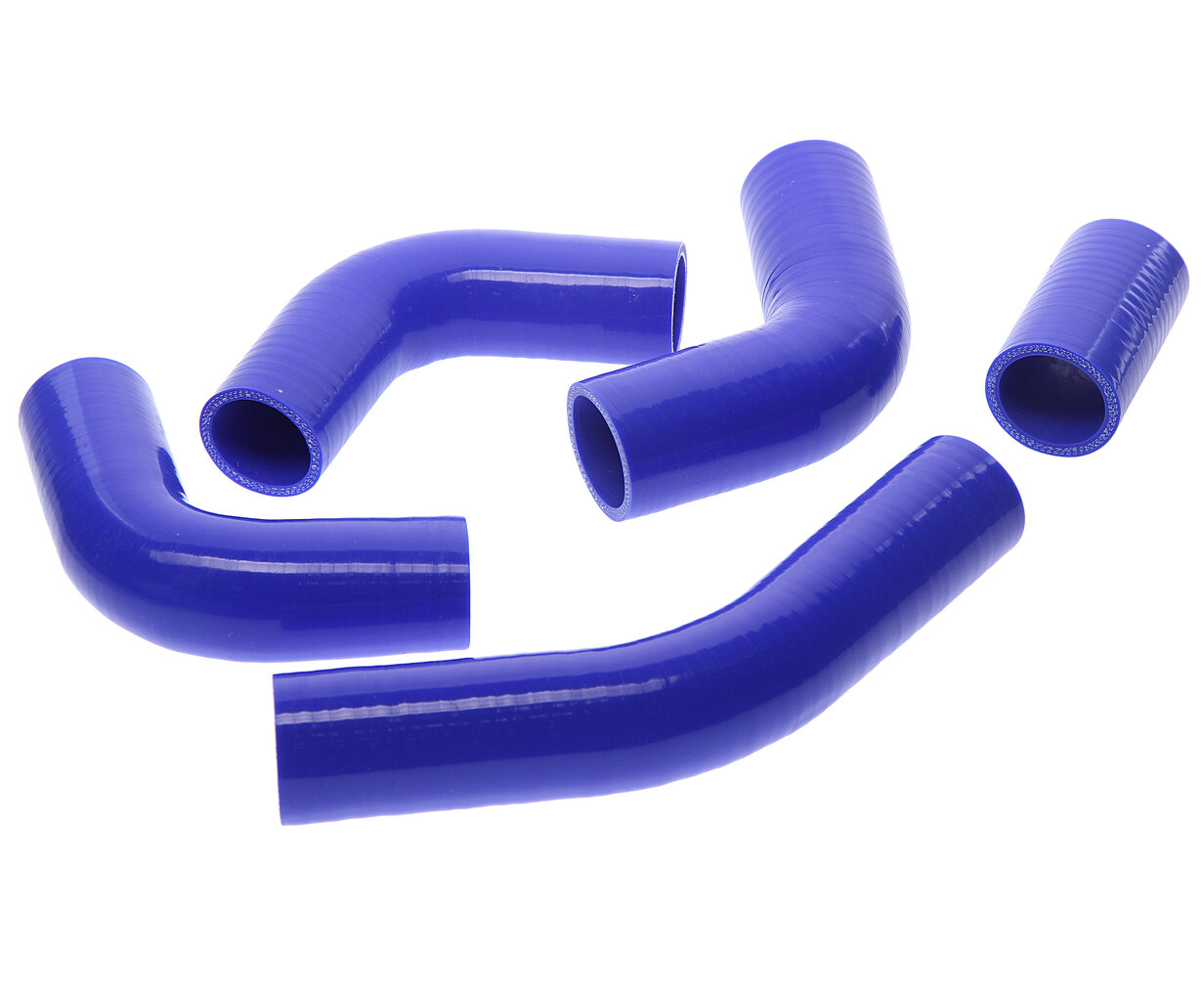 Патрубок ГАЗ-3302 дв. ЗМЗ-405 ЕВРО-2 радиатора комплект 5шт. синий силикон MEGAPOWER