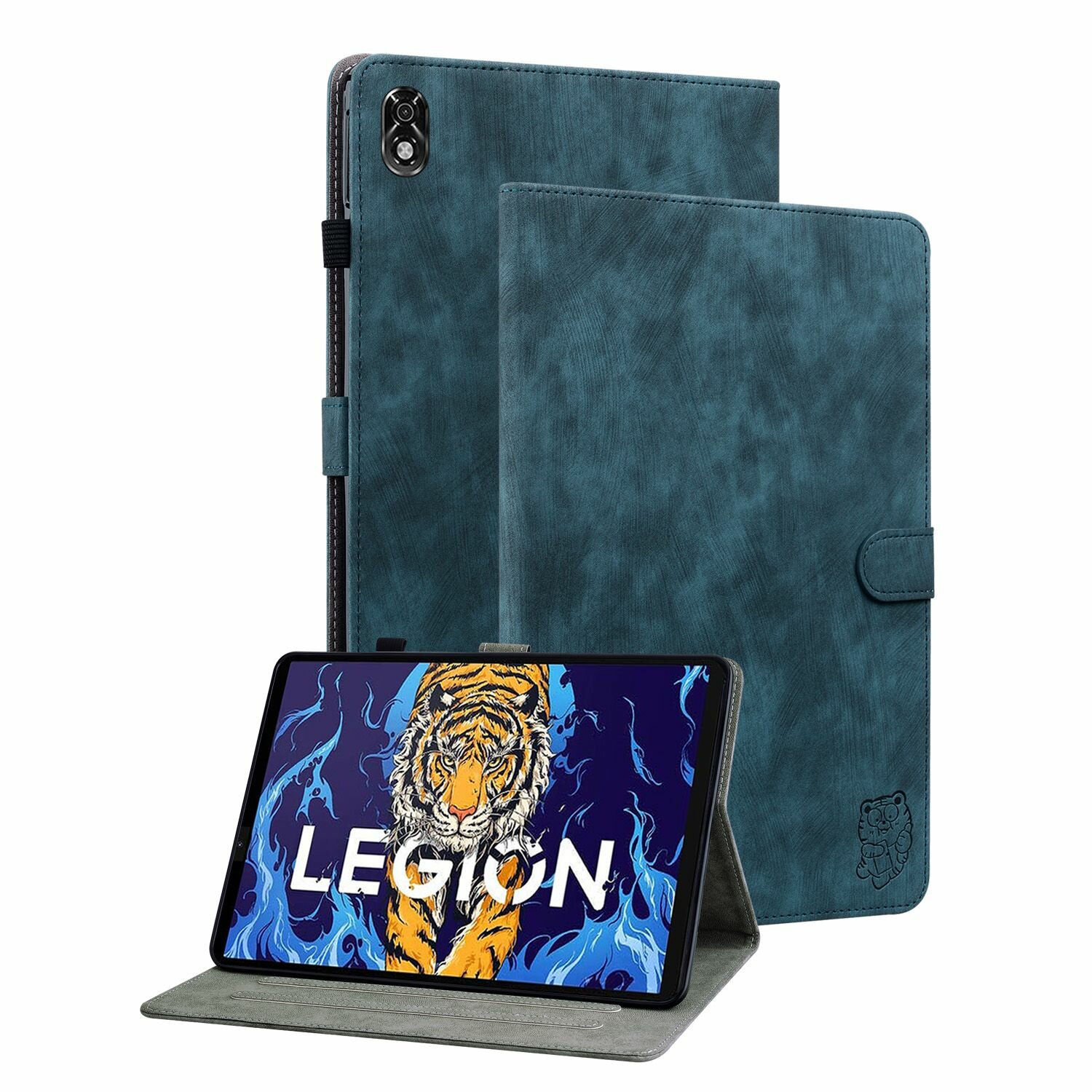 Чехол MyPads для Lenovo Legion Y700 2nd Gen 8.8. С трансформацией в подставку синий