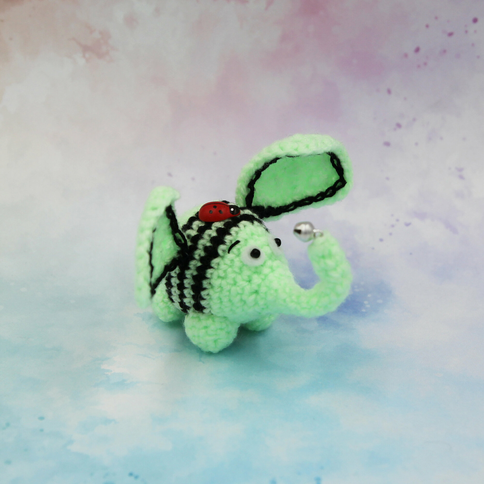Вязаный Слоник 3/9 см. Игрушка ручной работы