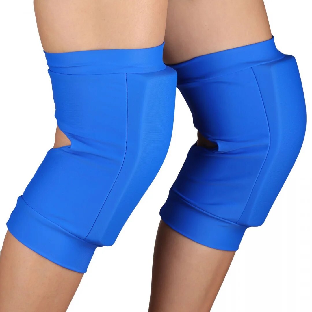 Наколенник для гимнастики и танцев INDIGO NORA удлинённый усиленный SM-377 синий (р. M)