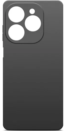 Накладка силикон Borasco Microfiber Case для Tecno Spark Go 2024 Черный