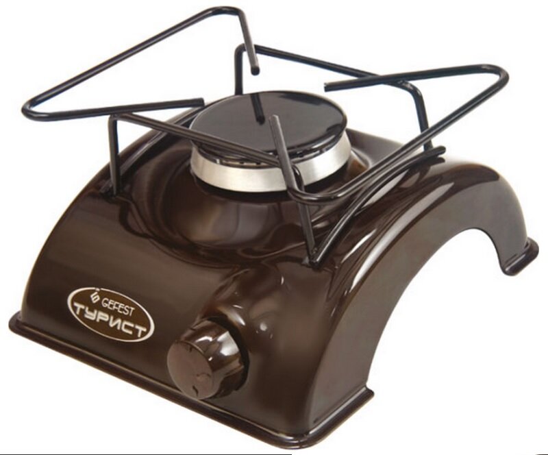 Плита кухонная настольная газовая GEFEST 802 коричневая