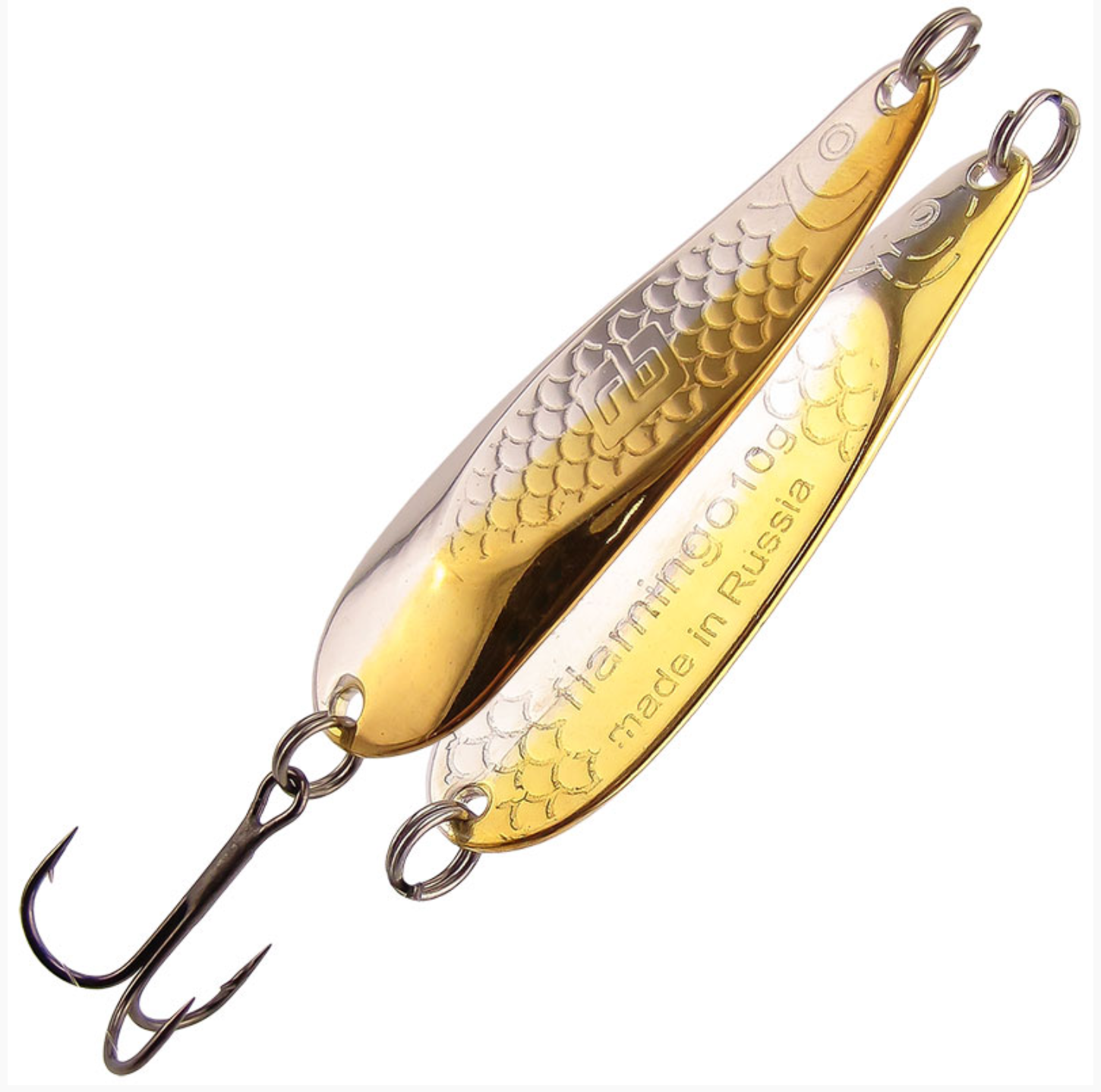 Блесна из латуни RB (Русская Блесна) Фламинго 10г - 04, 58mm