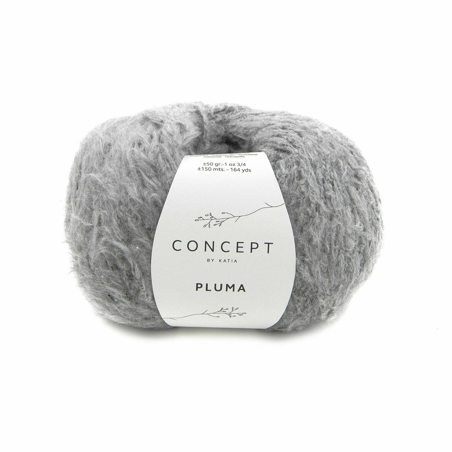 Пряжа для вязания Concept by Katia Pluma (79 Grey) 1 моток 50 г/150 м
