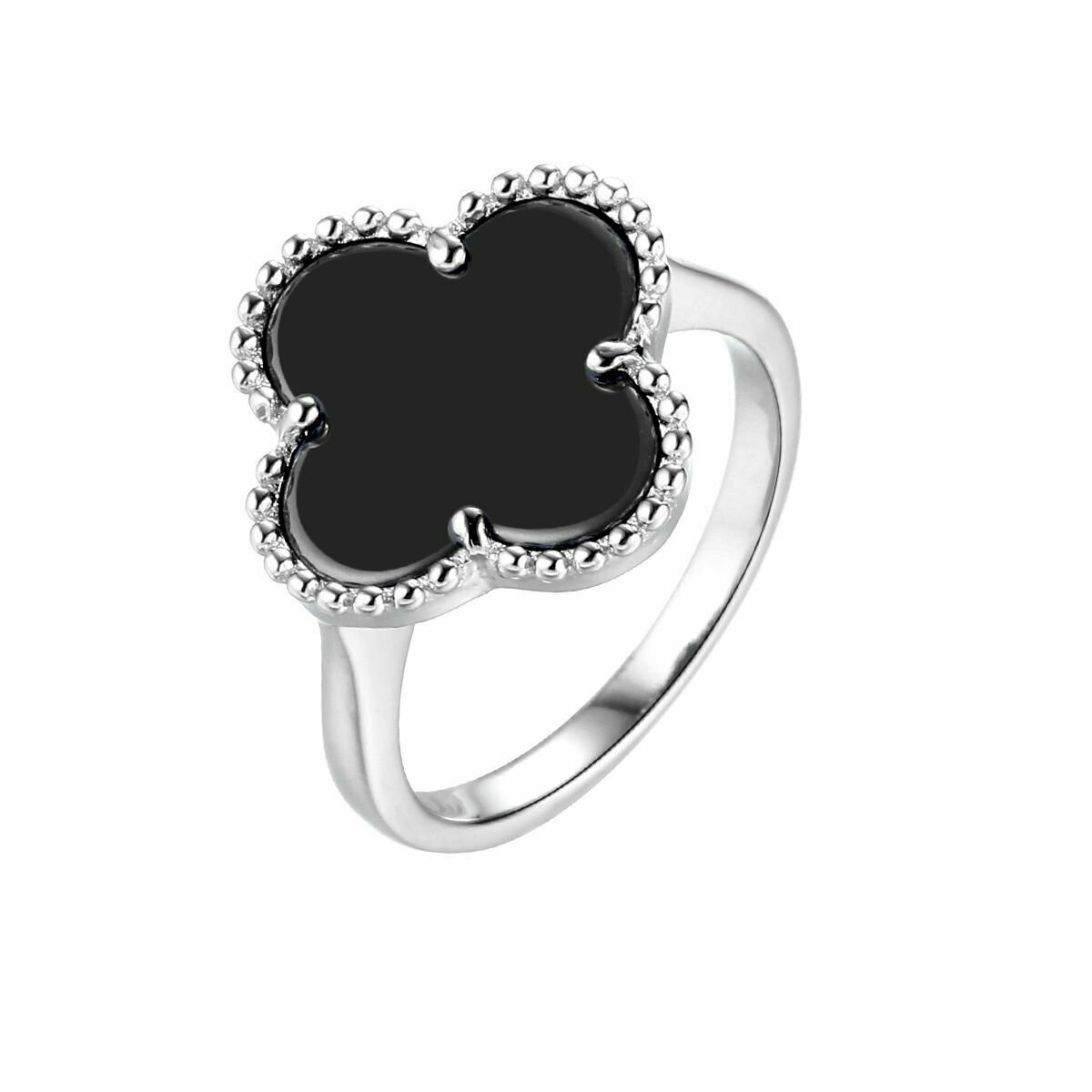 Кольцо, серебро, 925 проба, керамика