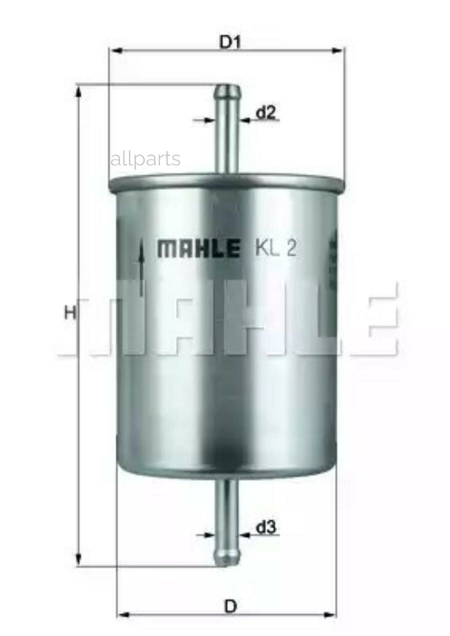 MAHLE KL2 фильтр топливный