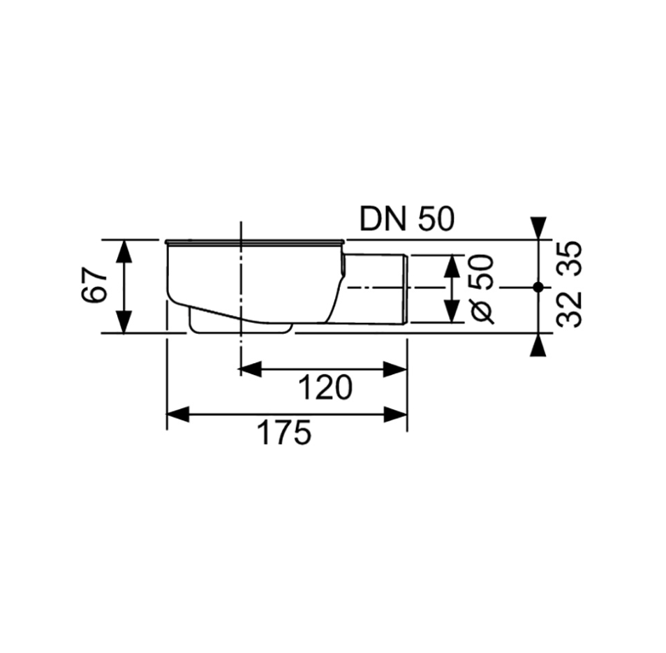 Сифон TECE Drainpoint S 650000 для душевого лотка