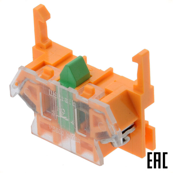 Блок контактный ДК22-10 25100DEK 1з для выключателей серий ВК-22, ПЕ-22 DEKraft (5 шт. в комплекте)