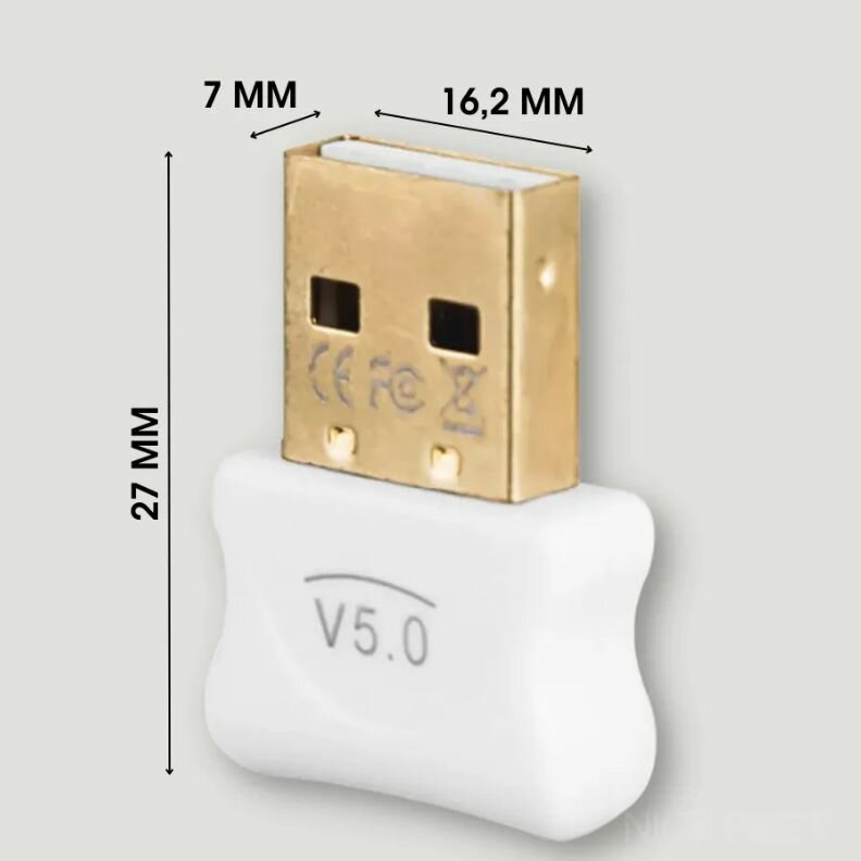 Адаптер Bluetooth 5.0 USB Dongle для компьютера — фото 1