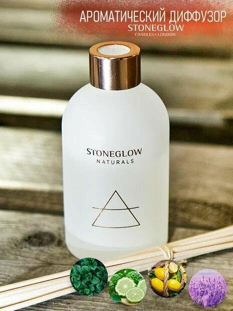 Stoneglow Ароматический диффузор "подъем", аромадиффузор с палочками, парфюм для дома