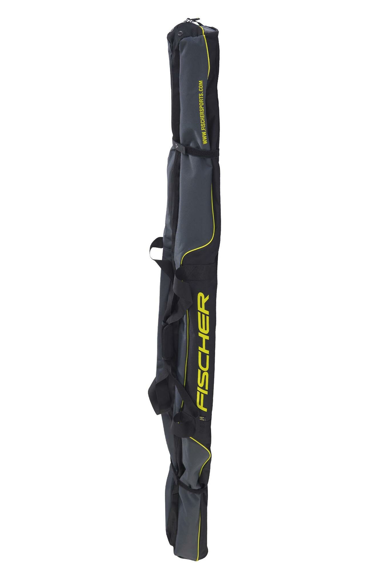 Чехол для беговых лыж FISCHER XC Performance на 3 пары Черный (см:210)