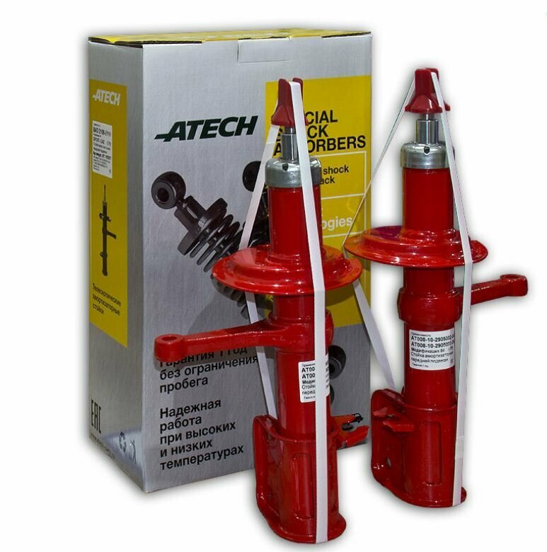 Амортизатор передней подвески "ATECH" SPORT-GAS 2108-2110 (-70) 2 шт. газомасляные (к-т)
