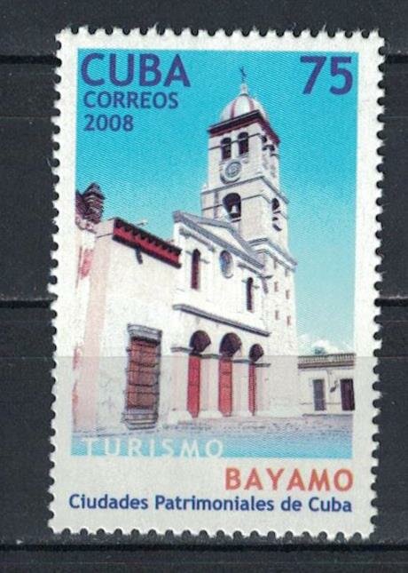 Почтовые марки Куба 2008г. "Баямо" Архитектура, Туризм MNH