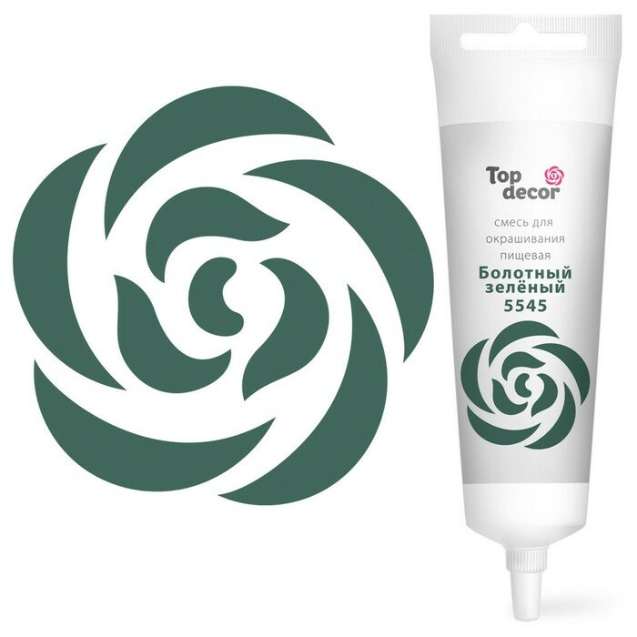 Пищевой краситель Top Decor гелевый «Болотный зелёный», 100 г