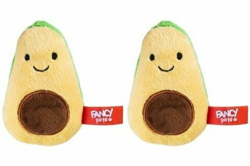 Fancy Pets, Игрушка для собак "Авокадо", 10,5см 2 уп