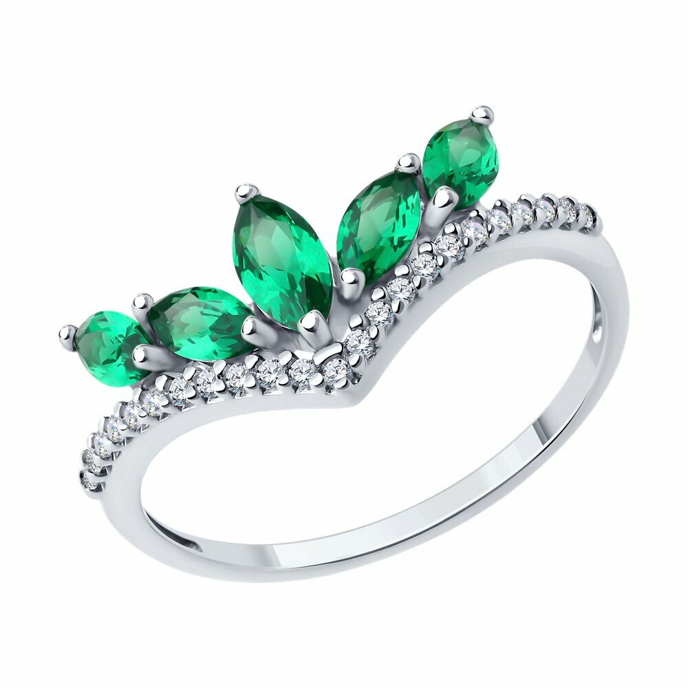 Кольцо, серебро, 925 проба, родирование