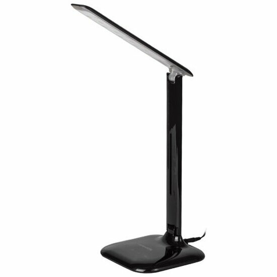 Светильник настольный Sonnen BR-888, на подставке, светодиодный, 8 Вт, черный, 236665